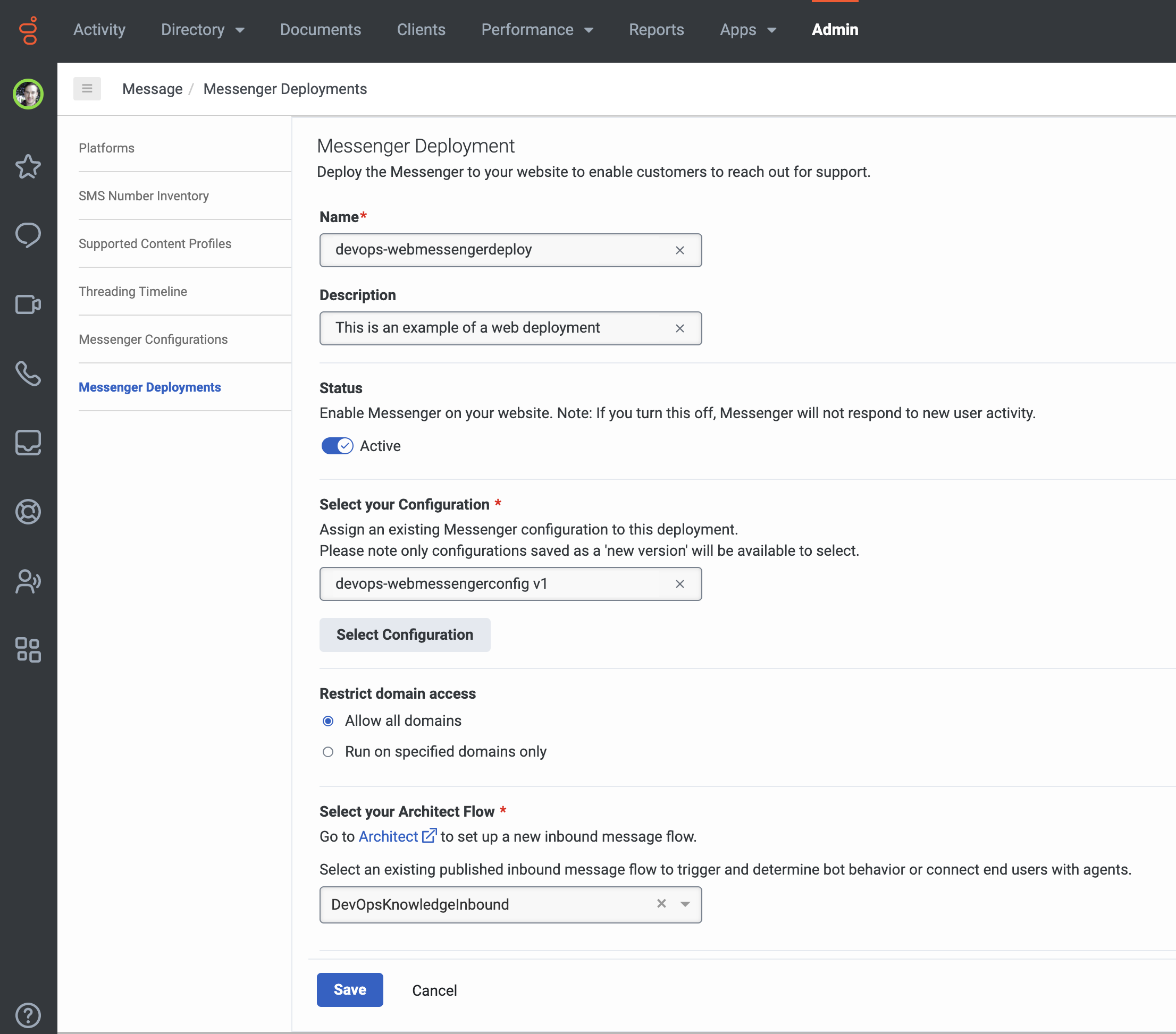 Genesys Cloud Developer Center
